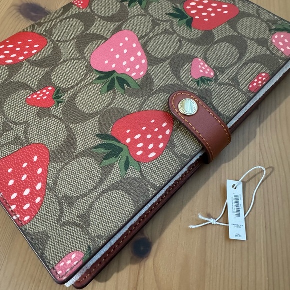 Coach | Accessories | Coach Notebook In Signature Canvas With Wild ...